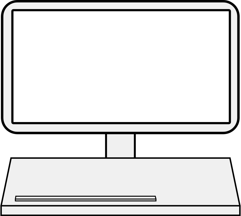 Computer Screen Clip Art - Computer Monitor - (800x717) Png Clipart ...