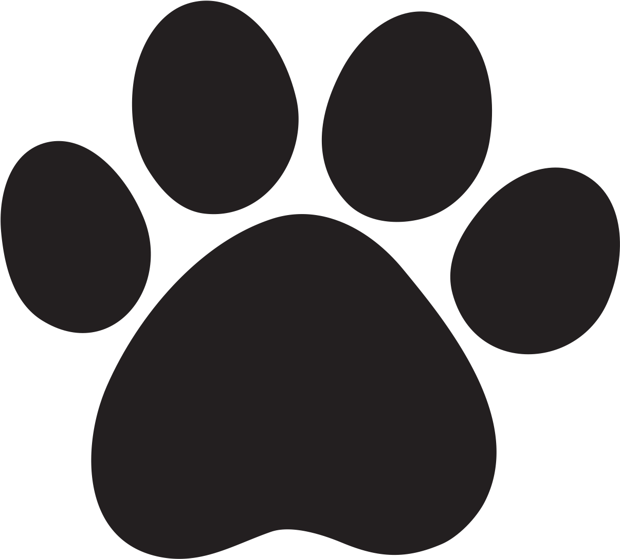 Wolverine Paw Print Clipart - Paw Prints Clear Stamp - (1250x1250) Png ...