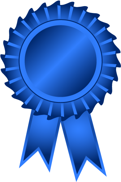 Blue Ribbon First Place Award Clip Art - Blue Award Ribbon Clip Art ...