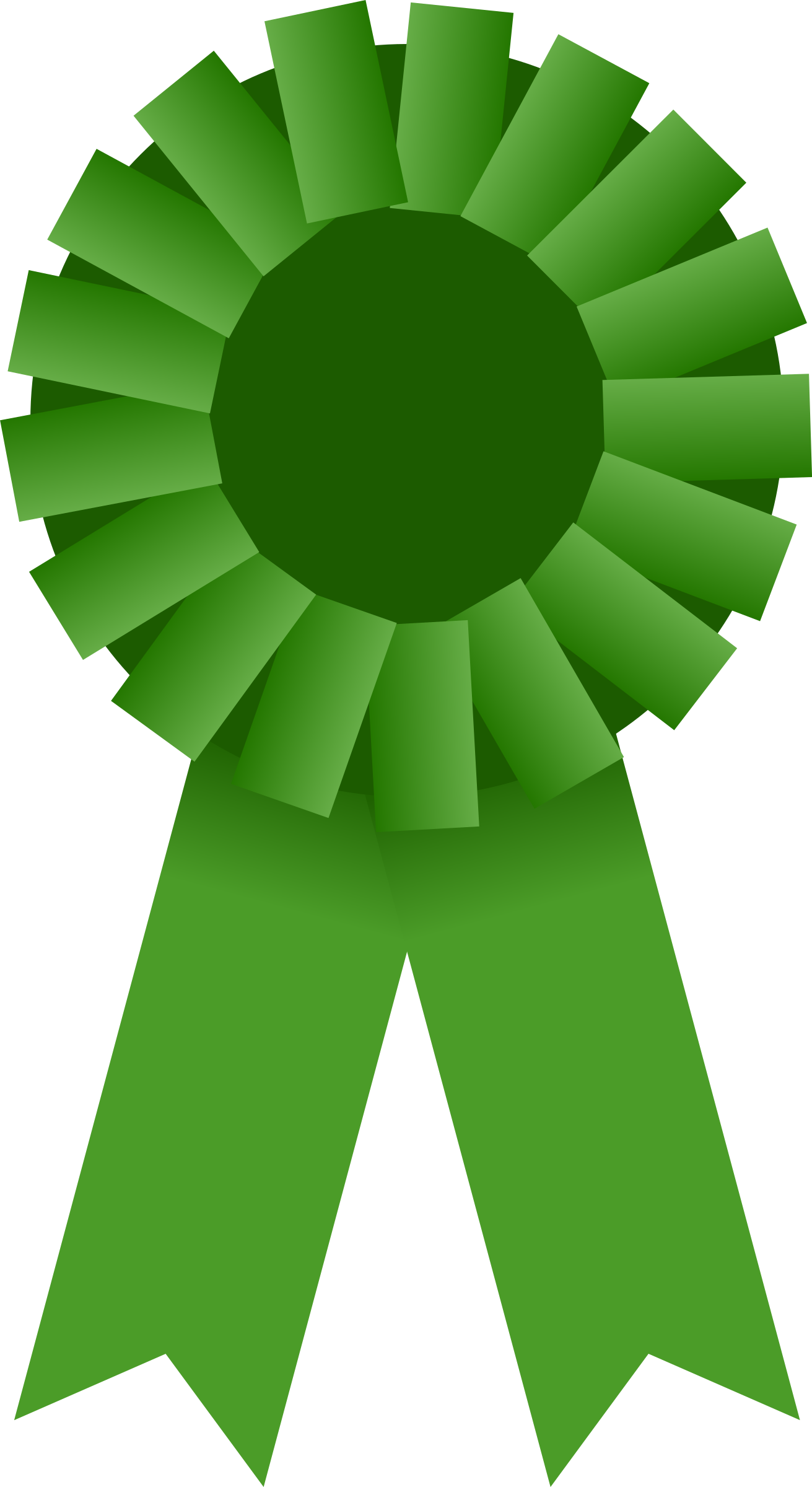 Big Image - Green Award Ribbon Png - Full Size PNG Clipart Images Download