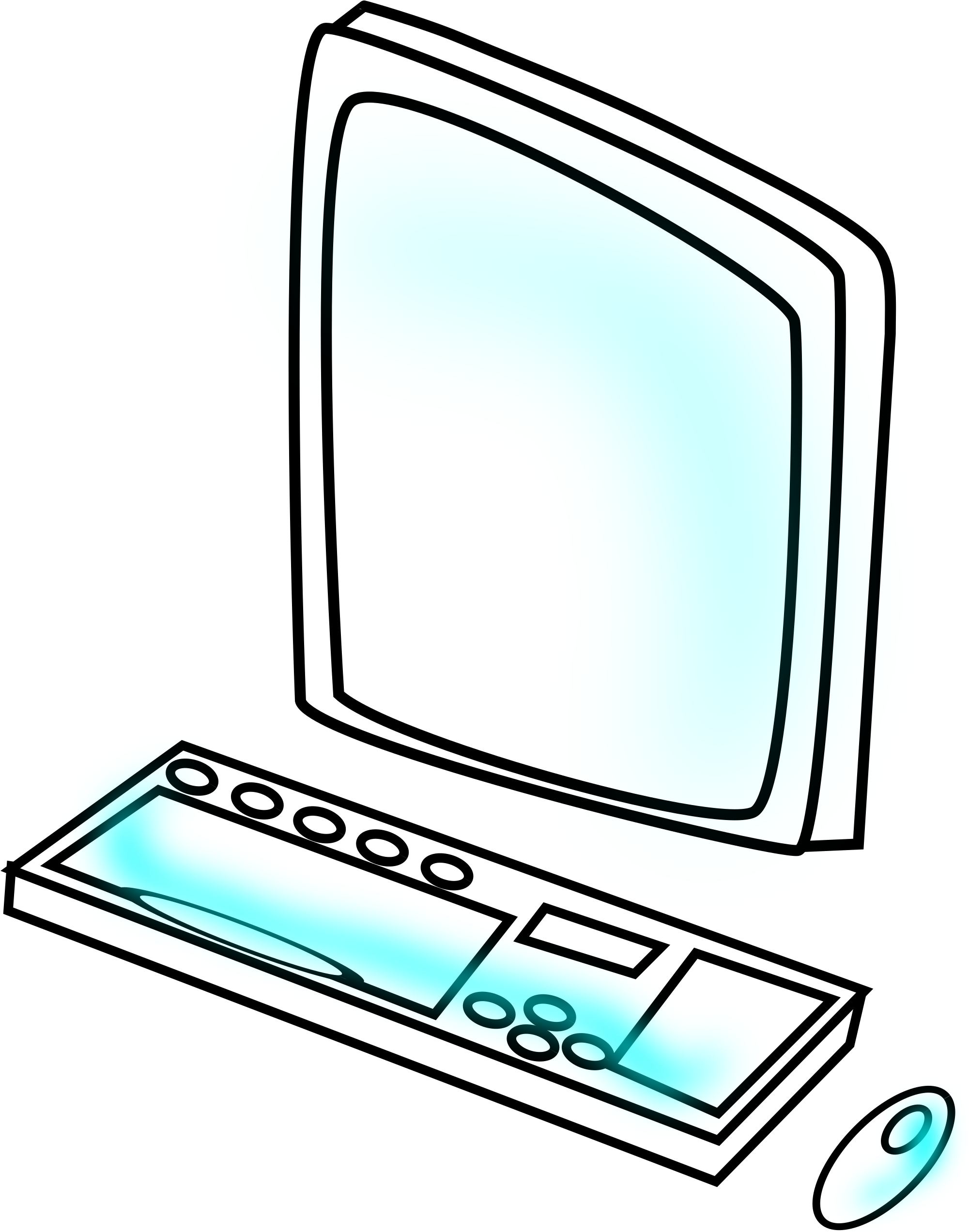 Personal Computer Clipart - Animated Computer - (2000x2552) Png Clipart ...