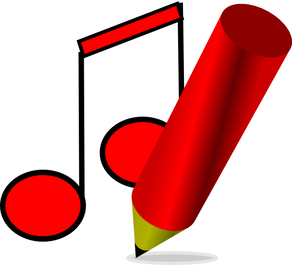 Writing Notes Clip Art At - Clip Art Write A Song - Full Size PNG ...