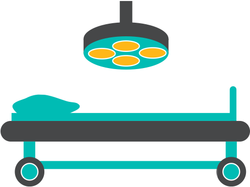 Illustration Of An Operating Table - Surgery Table Clipart - Full Size ...