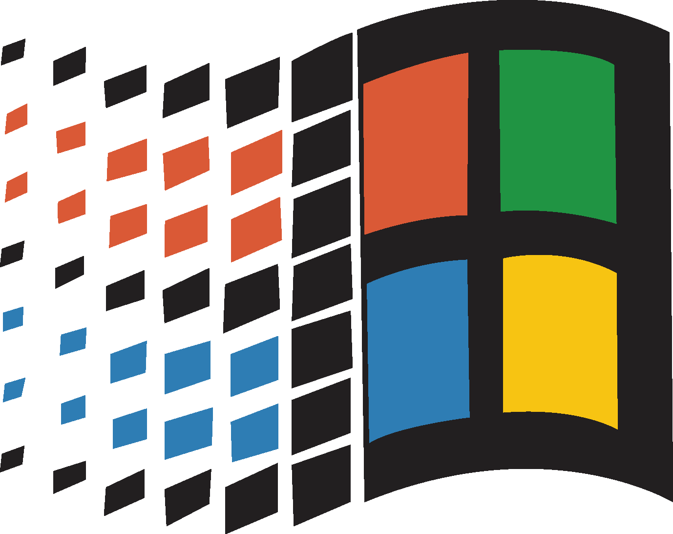 Microsoft Windows Compatible Icon - Windows 95 Logo Png - (1378x1093 ...