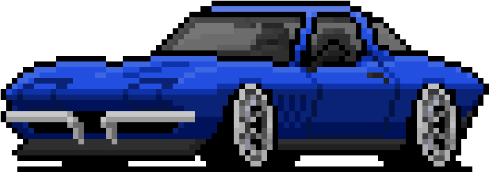 Chevrolet Corvette Pixel Car - Muscle Car - (1024x1024) Png Clipart ...