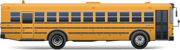 Extra-long School Buses - School Bus - (639x230) Png Clipart Download