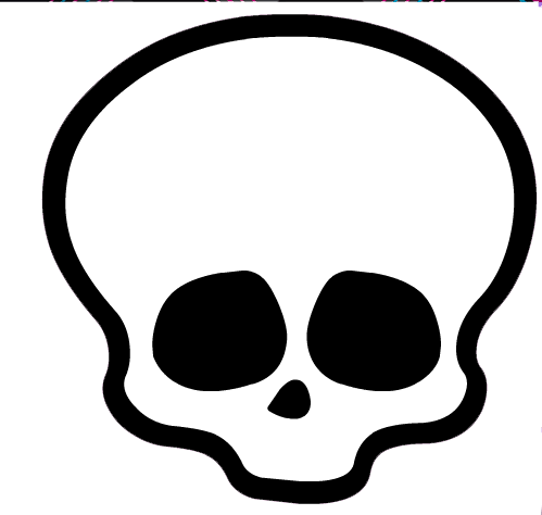 Monster High Skull For Kids - Tattoo De Monster High - Full Size PNG ...