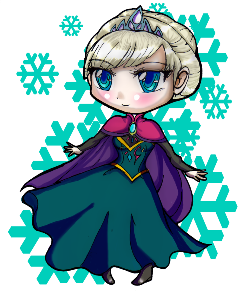 Chibi Elsa By Danielle-chan - Frozen Elsa Chibi - (797x1002) Png ...