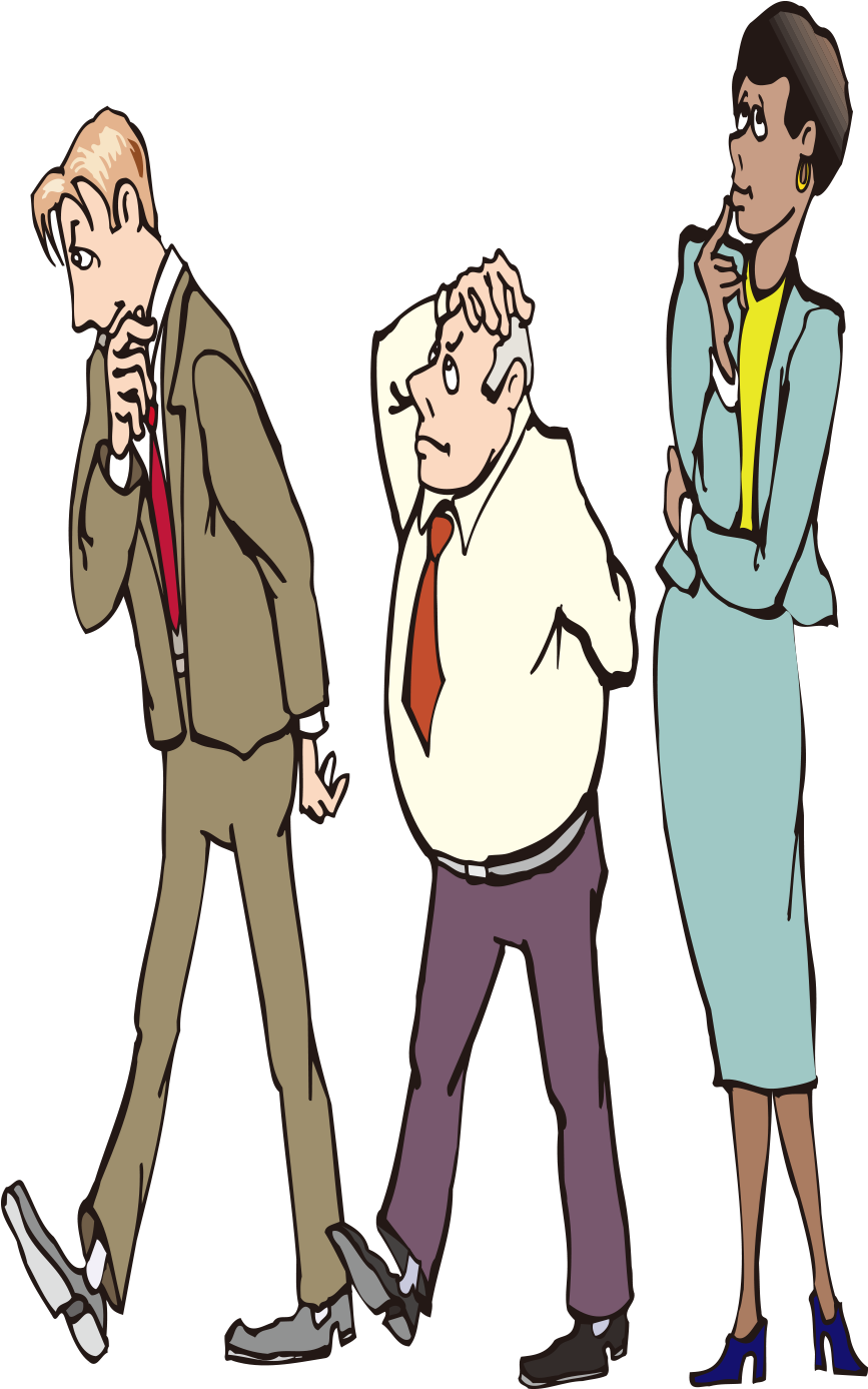 Thinking Cartoon Man 954*1600 Transprent Png Free Download - Thinking ...