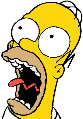 Report This Image - Homer Simpson Scream Png - (313x400) Png Clipart ...