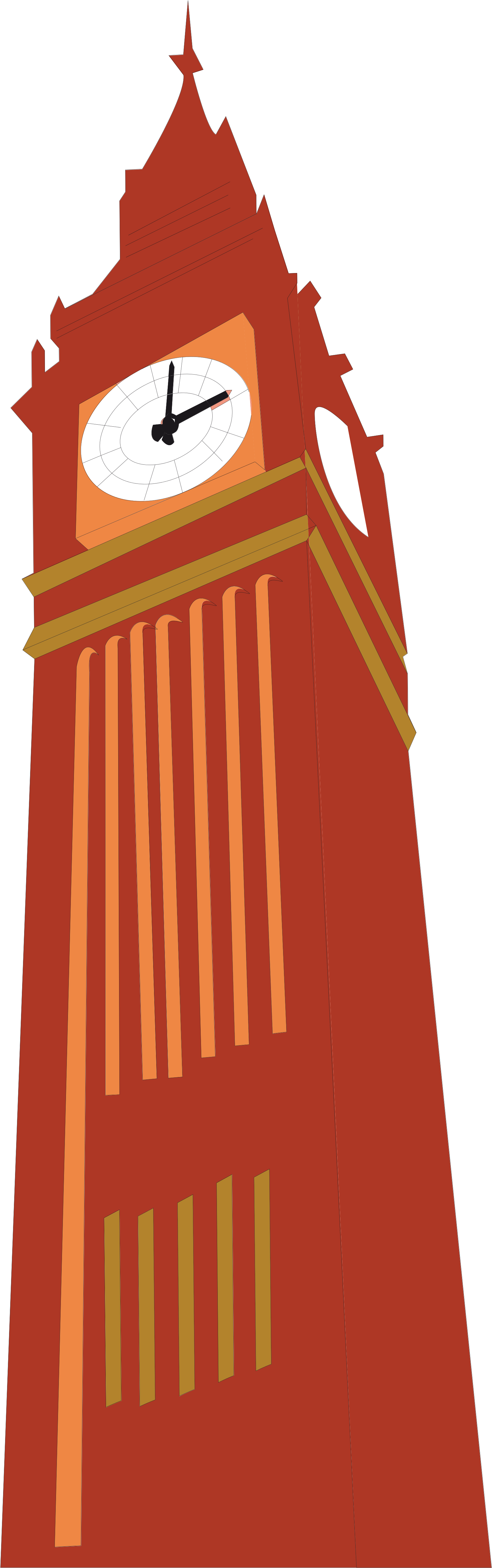 Big Ben Clipart Icon - Big Ben Vector Png - (2000x5715) Png Clipart ...