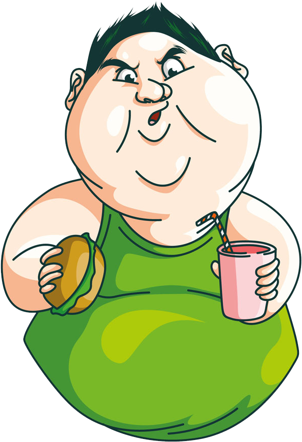 Obesity Cartoon Adipose Tissue Clip Art - Obese Cartoon Png - (752x1000 ...