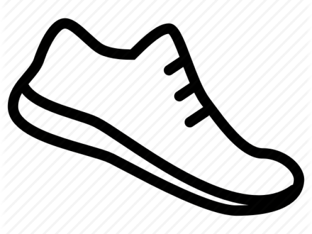Track Running Shoes Outline - Draw A Running Shoe Easy - (640x480) Png ...