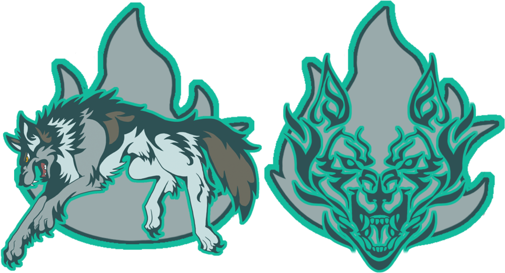 Great - Grey Wolf Logo - (1024x558) Png Clipart Download