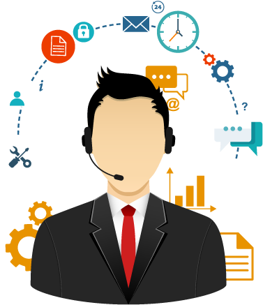 A 24x7x365 Customer Service - Support Team - (454x437) Png Clipart Download