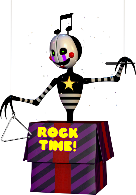 Editrockstar - Fnaf 6 Security Puppet - (461x658) Png Clipart Download