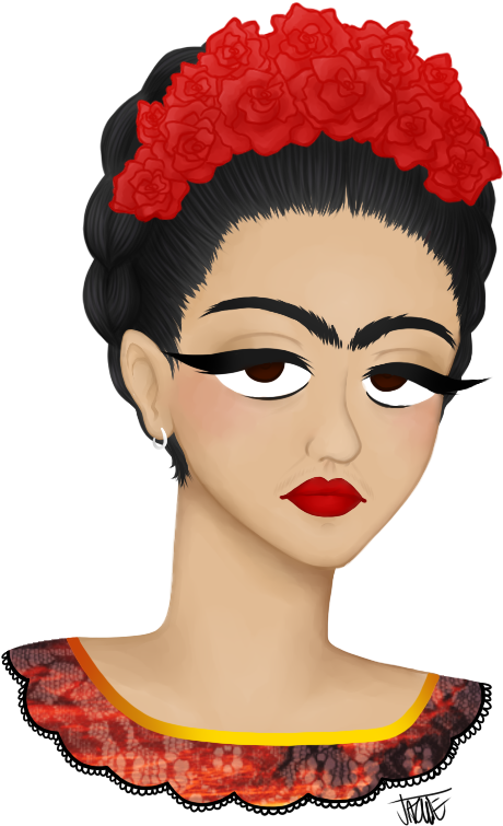 Frida Kahlo By Jackie Jack - Frida Kahlo Family Transparent - (495x795) Png Clipart Download