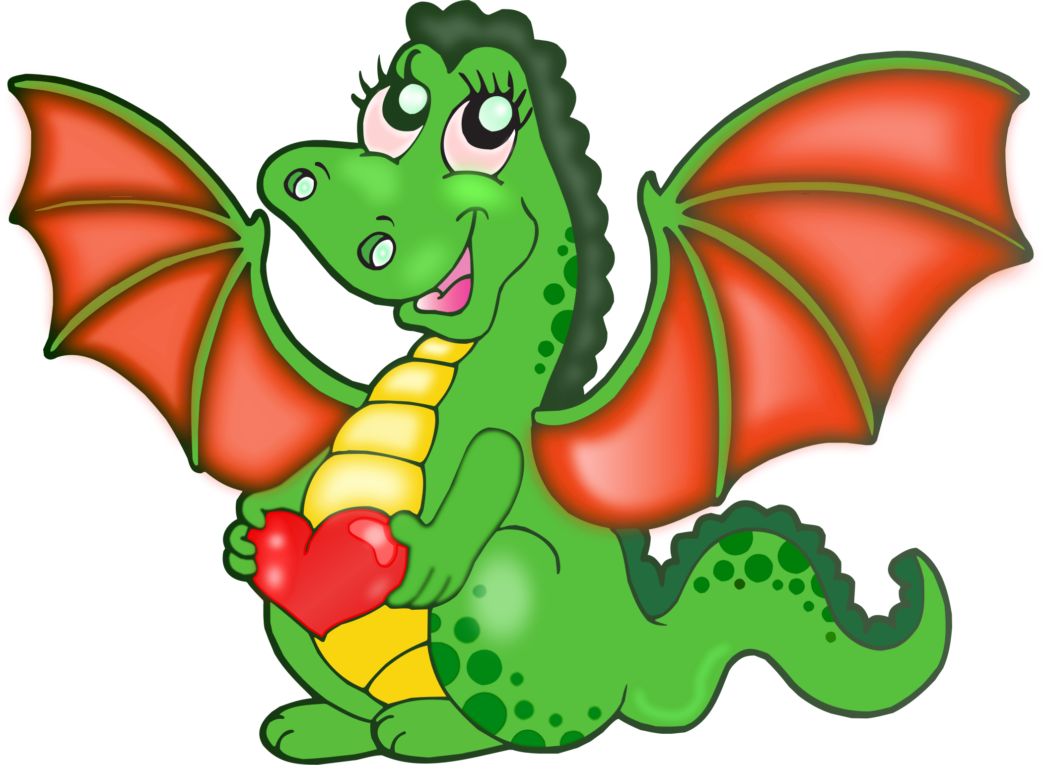 Big Image - Dragon Cartoons - (2099x1542) Png Clipart Download