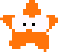 Starfish - Pixel Art - (380x330) Png Clipart Download