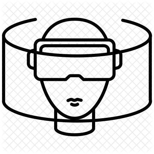 Virtual Icon - Augmented Reality Glasses Cartoon - Full Size PNG ...
