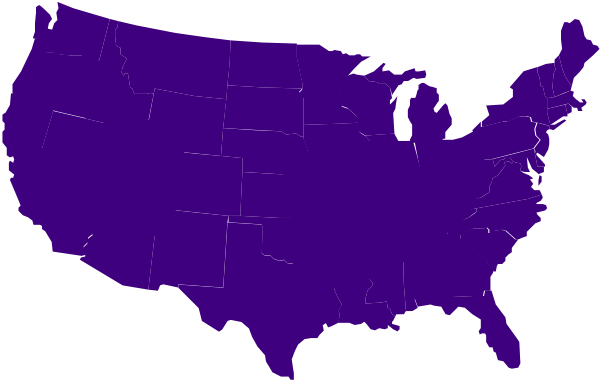 Purple Usa Map Clip Art At Clker Com Vector Clip Art - Parties And ...