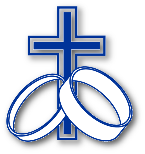 Cross And 2 Rings Clip Art - (495x527) Png Clipart Download