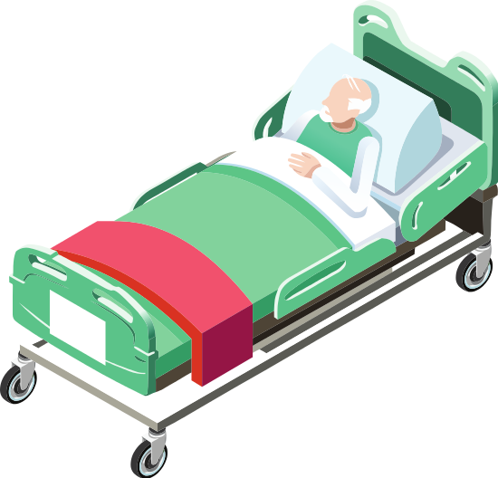 Patients Vector Isometric People - Hospital - (550x528) Png Clipart ...