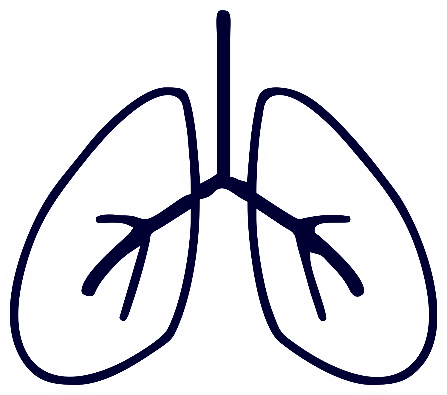 Spirometry - Line Art - (1499x1324) Png Clipart Download