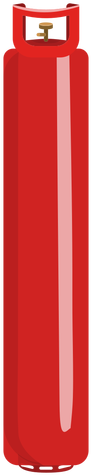 Red Gas Bottle Illustration Transparent Png - Gas Cylinder - (512x512 ...
