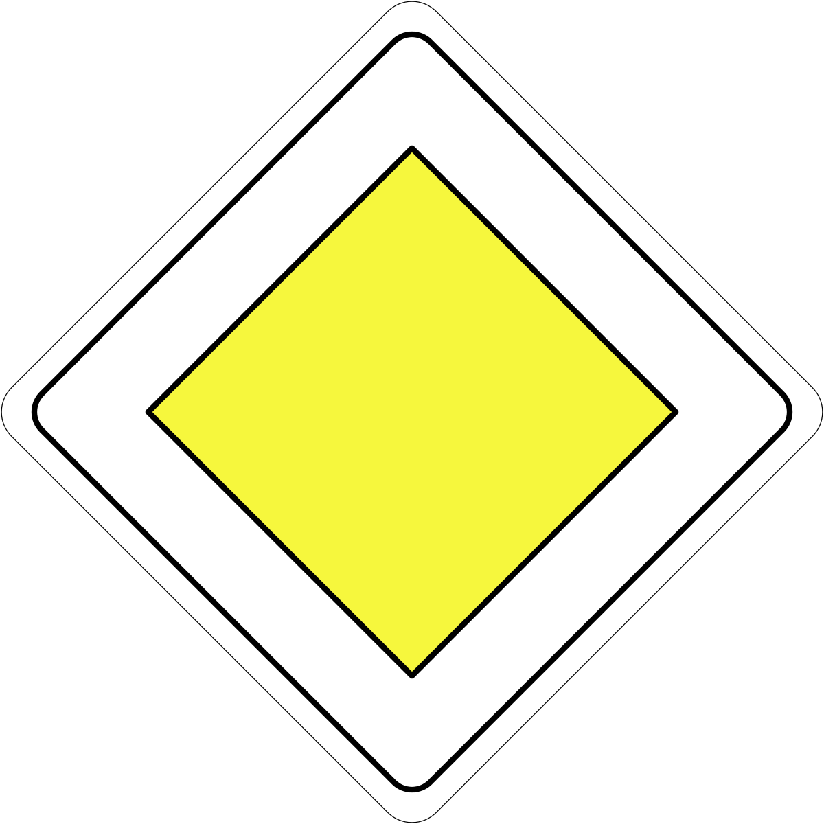 France Road Sign Ab6 - French Priority Road Signs - (1200x1200) Png ...