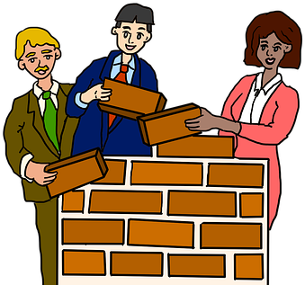 Cartoon People Pictures - Team Building - (512x340) Png Clipart Download