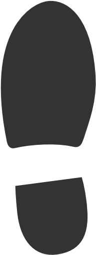 Shoe Footprint Clipart - Left Shoe Footprint - Full Size PNG Clipart ...