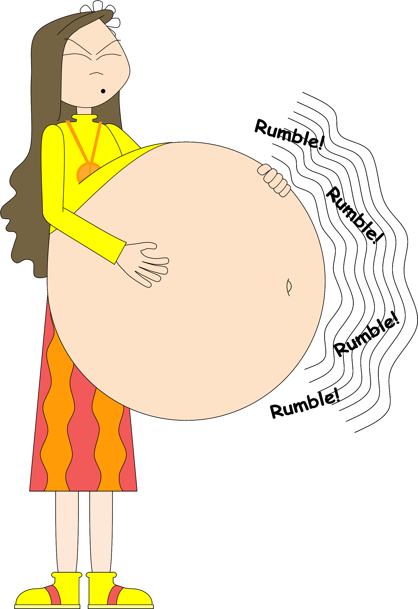 Jenny's Belly Ache By Angry-signs - Belly - (1683x2433) Png Clipart ...