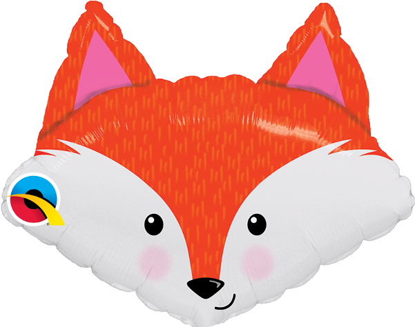33" Shape Foil Fabulous Fox Sw - Fox Balloon - (600x600) Png Clipart ...