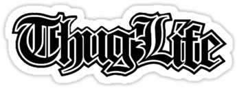 Thug Life - Thug Life Logo Png - Full Size PNG Clipart Images Download