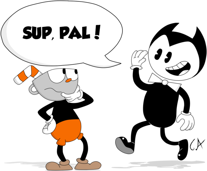 Prettyxthexartist 167 13 Cuphead And Bendy By Mrgametv1994 - Cuphead ...