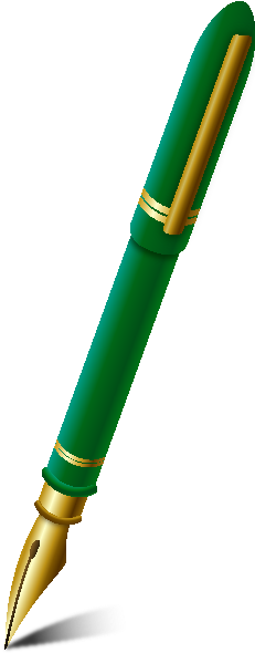 Fountain Pen Dark Green - Green Pen Icon Png - (231x600) Png Clipart ...