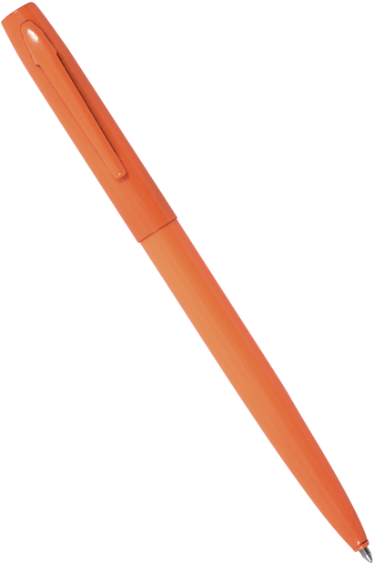 Orange Metal Clicker Pen Black Ink - Orange Pen Png - (700x700) Png ...