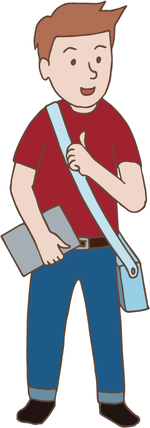 Male Student - Illustration - (595x842) Png Clipart Download