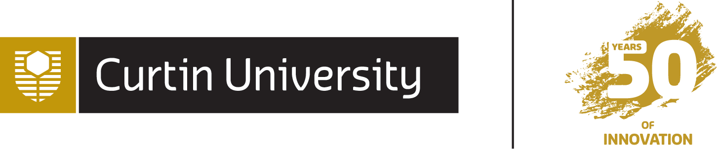 Curtin University Logo - Curtin 50 Years - (1454x302) Png Clipart Download