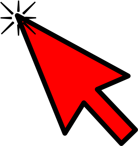 Mouse Red Click Clip Art At Clker - Click Icon Red Png - (564x599) Png ...