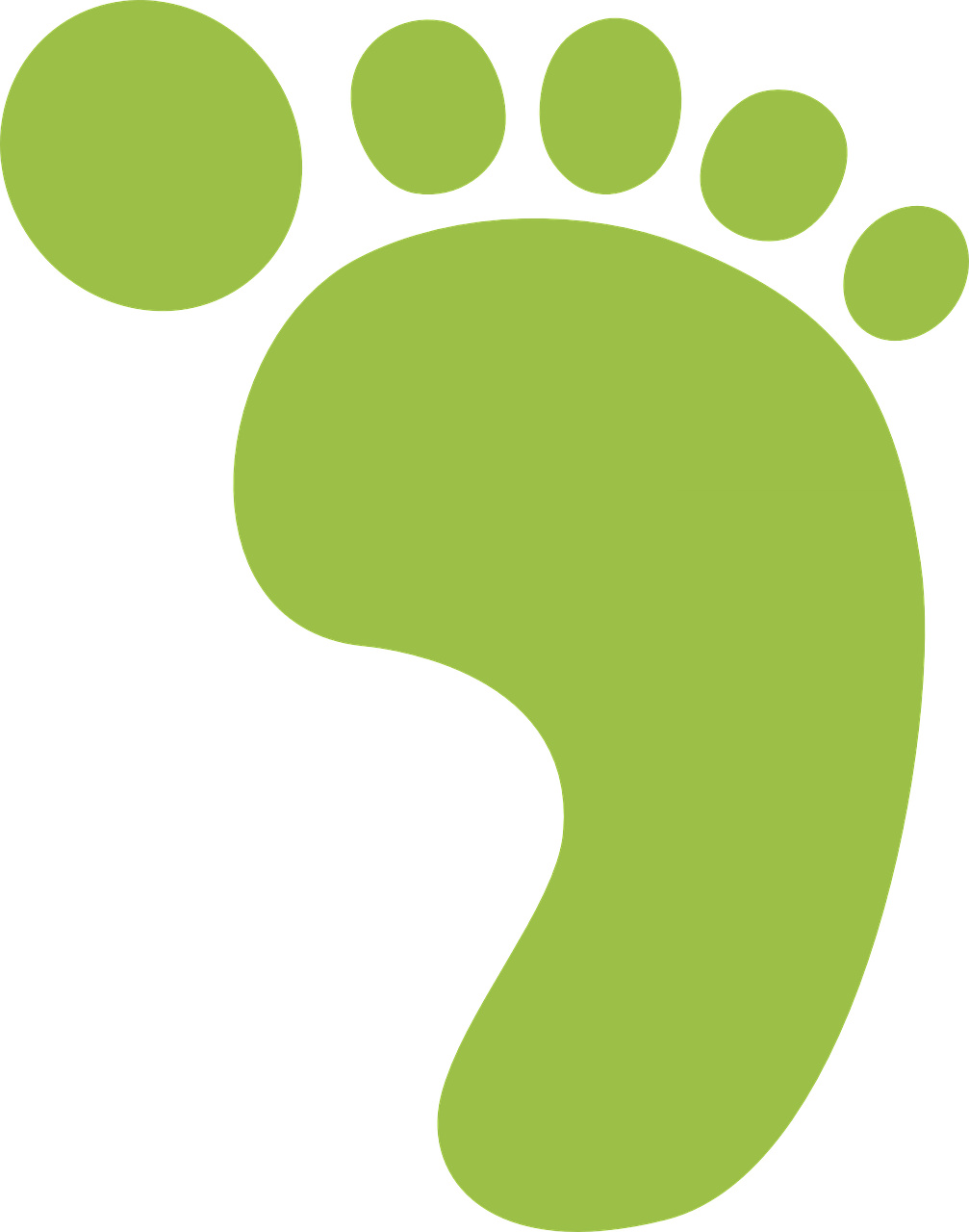 Foot Print Step Trail Symbol Icon Path - Footprint Png - (1007x1280 ...
