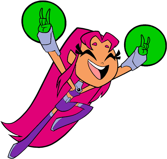About - Starfire Teen Titans Go - (584x556) Png Clipart Download