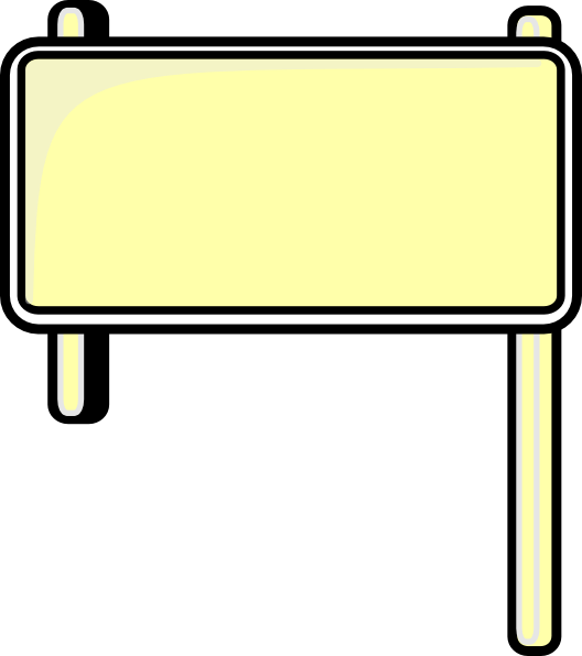 Blank Road Sign Clip Art - Transparent Blank Standing Signs - (528x596 ...