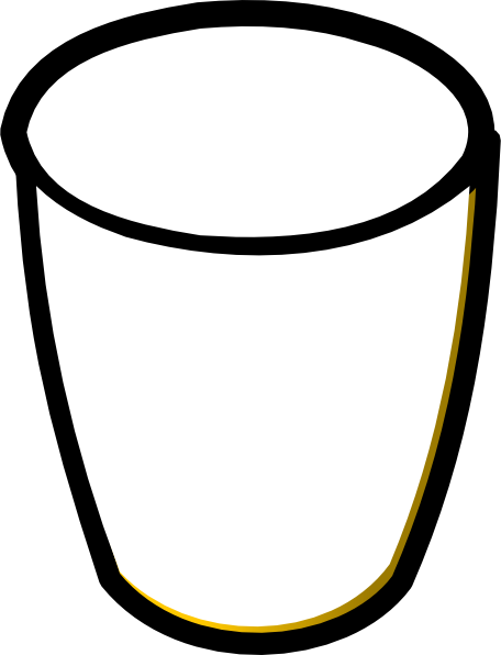 Trash - Outline Of A Trash Can - (456x596) Png Clipart Download