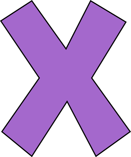 Purple Letter X - Purple Letter X - Full Size PNG Clipart Images Download