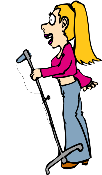 Comedy Show Clipart - Emcee Clip Art Gif - (350x592) Png Clipart Download