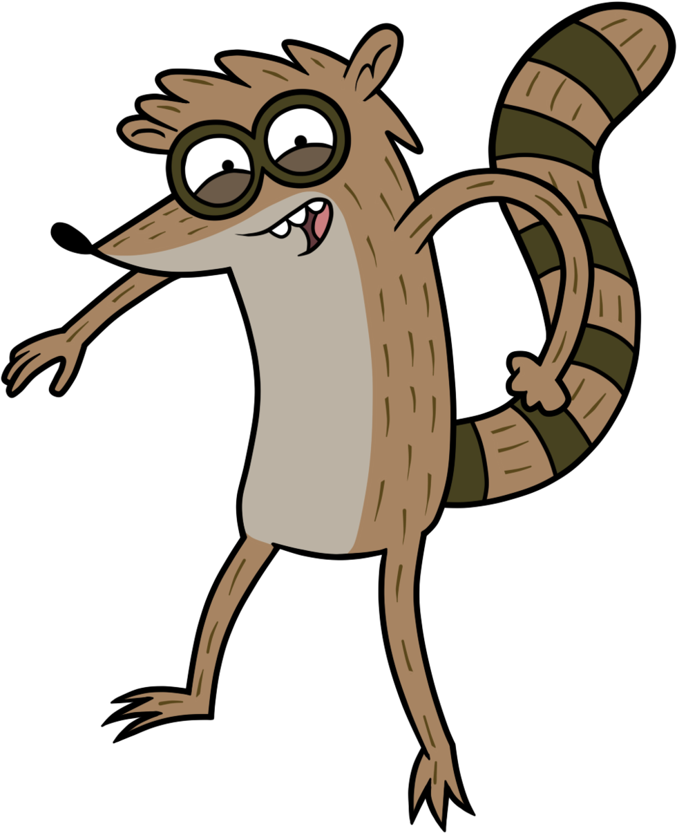 Rigby - Rigby - (1024x1277) Png Clipart Download