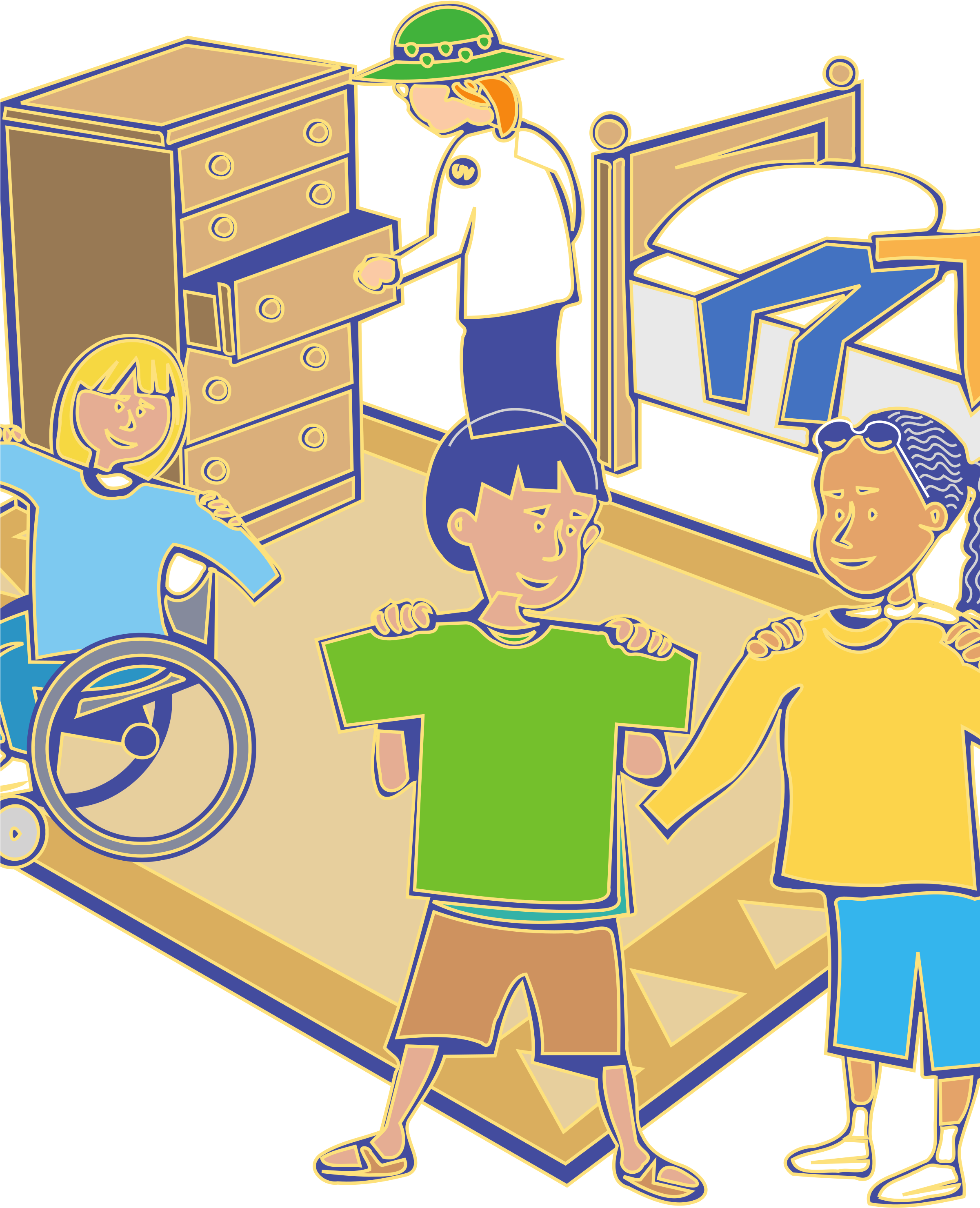 Getting Dressed Free Clipart New - Getting Dressed Clipart - (2400x3106 ...