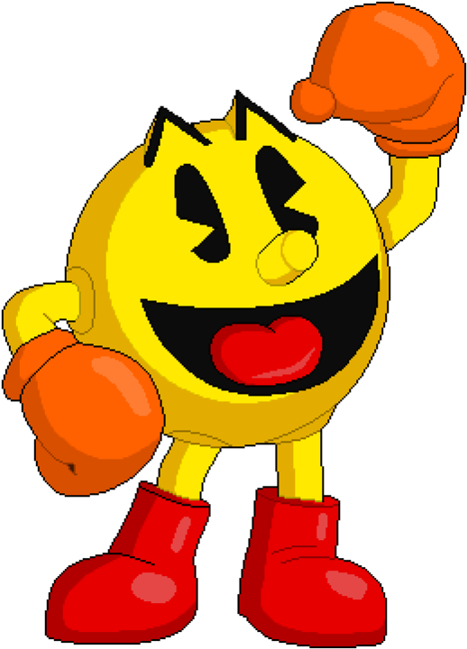 Ssbc Pac-man Artwork By Waluigifan32 - Cartoon - Full Size PNG Clipart ...